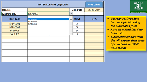 Excel Template Spare Parts Inventory Management System (IMS) – Smart ...