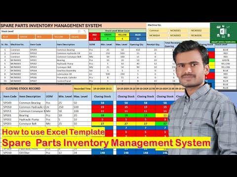 Excel Template Spare Parts Inventory Management System (IMS) – Smart ...