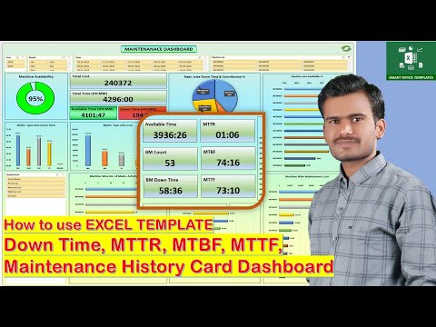 Excel Template Maintenance History, Down Time, MTTR, MTBF, MTTF v.2 ...